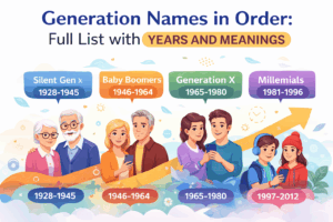 Generation Names in Order: Full List with Years and Meanings ...